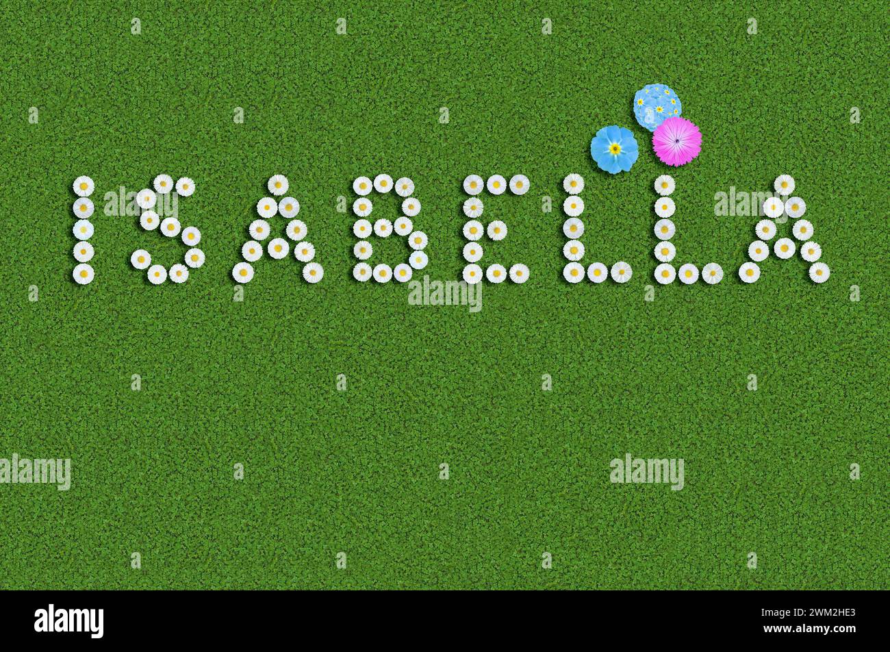 the ten most popular first names for girls in the US and UK Stock Photo ...