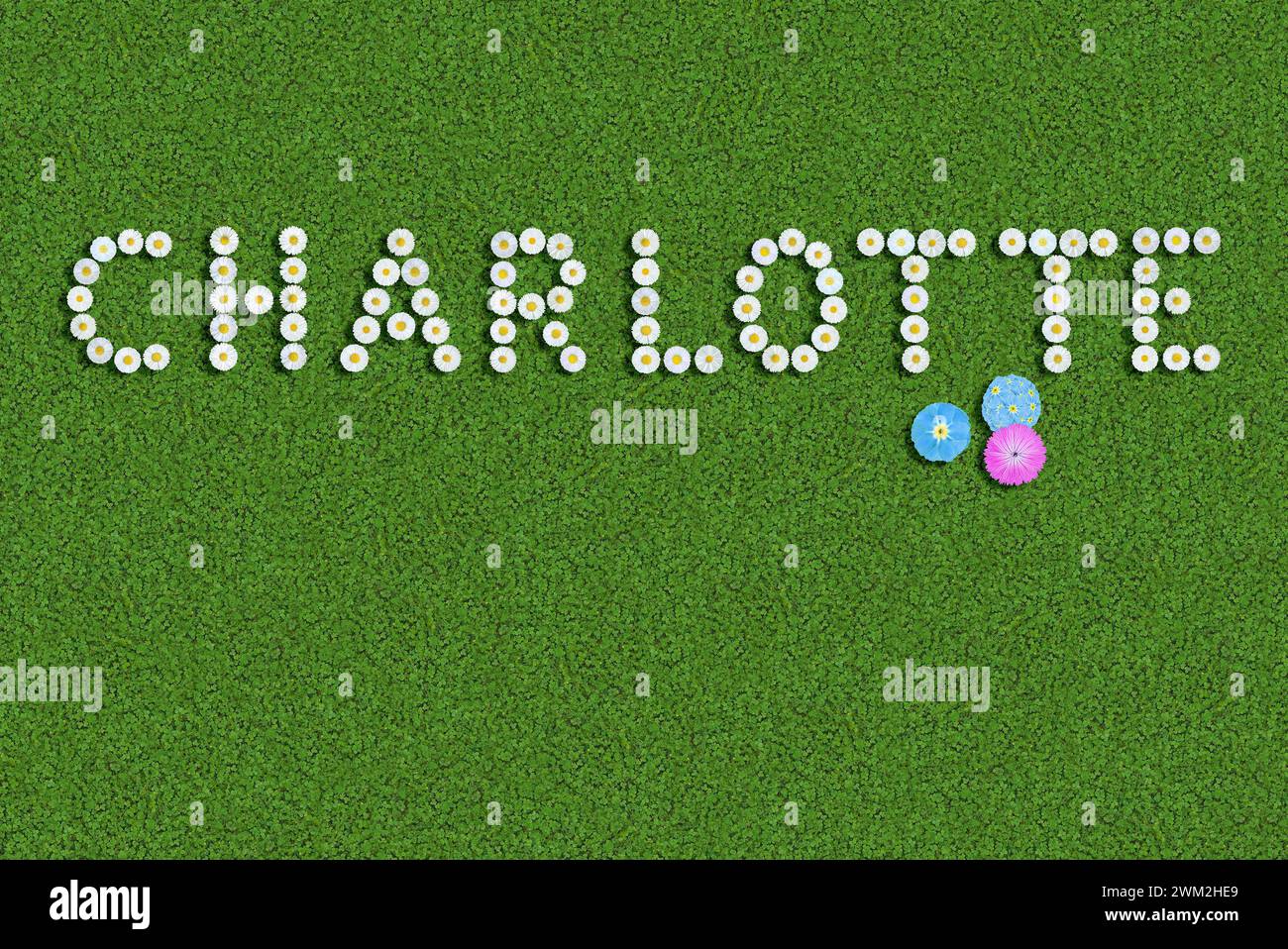 the ten most popular first names for girls in the US and UK Stock Photo ...