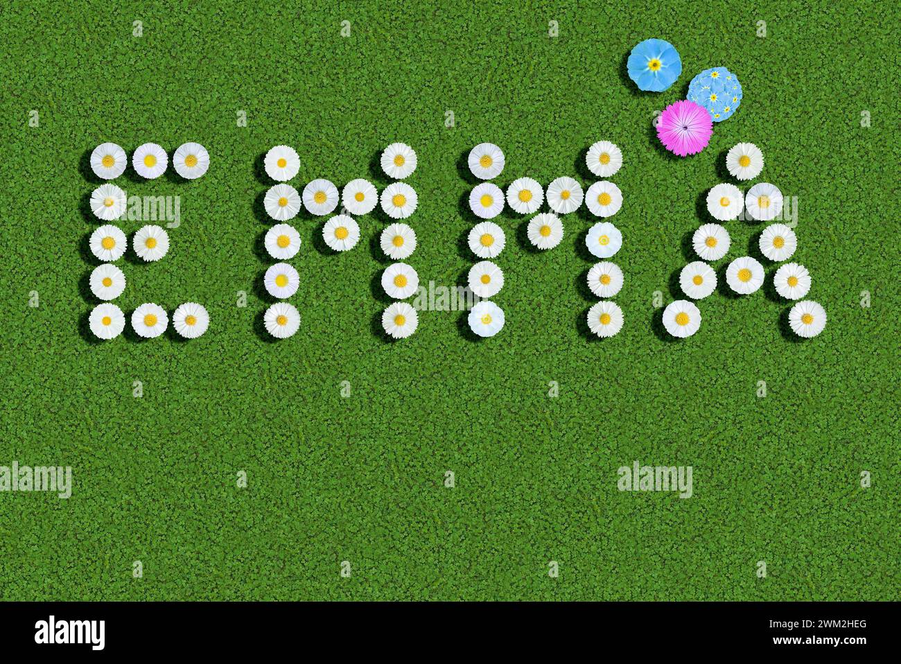 the ten most popular first names for girls in the US and UK Stock Photo ...