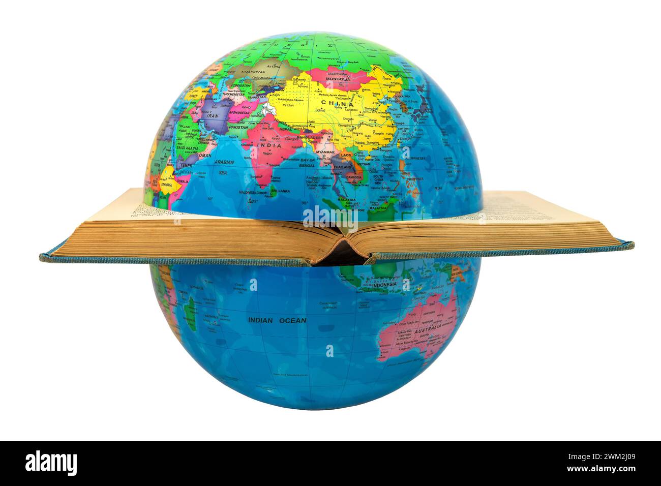 Globe showing asia australia hi-res stock photography and images - Alamy