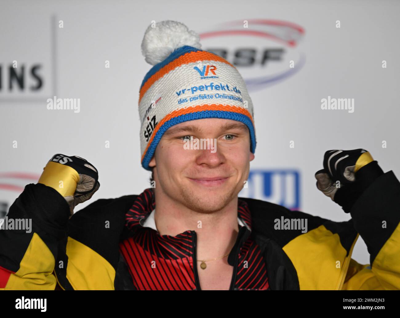 Winterberg, Germany. 23rd Feb, 2024. Skeleton: World Championships, men ...