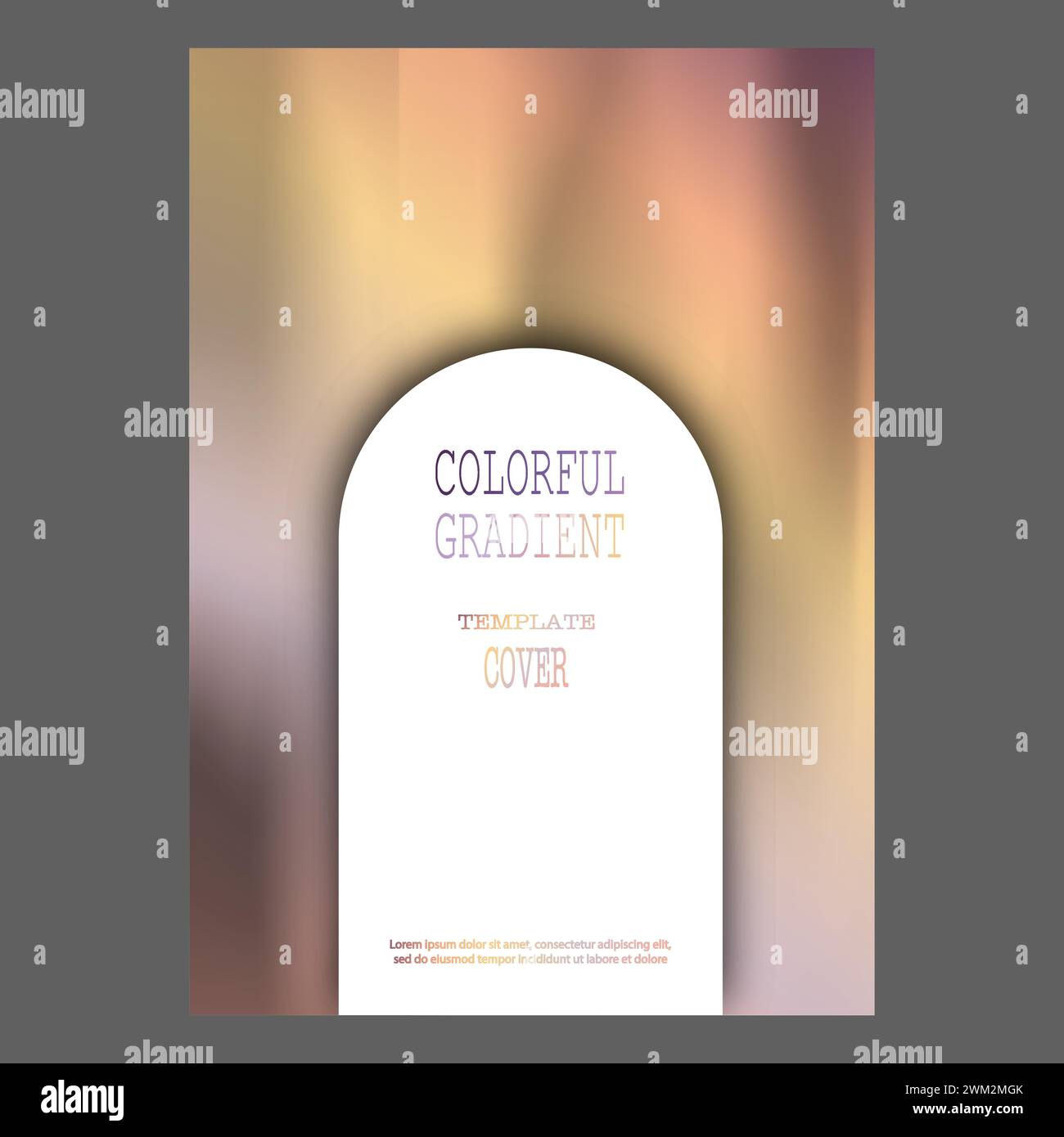 Backgrounds with a colorful gradient. Layout for the cover, brochure ...