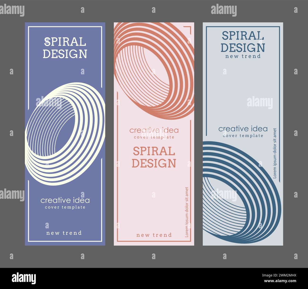 Spiral design. A new design template for the cover, banner, posters ...