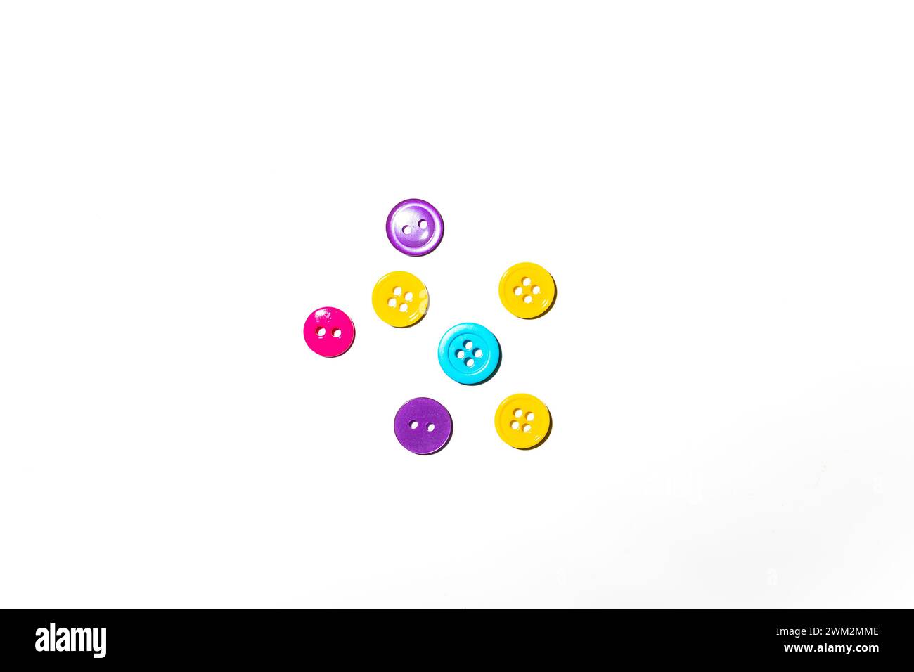 Plastic buttons Cut Out Stock Images & Pictures - Alamy