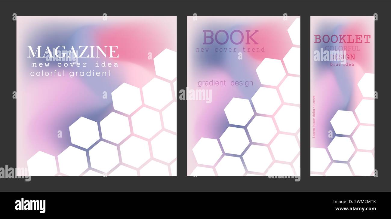 Colorful blur. A cover template with a gradient. The idea of a banner ...