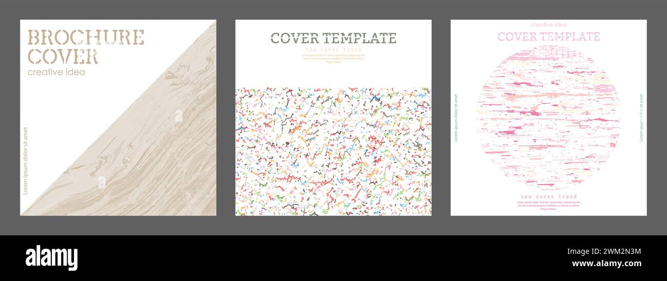 Abstract creative cover template. A new trend in the design of banners ...