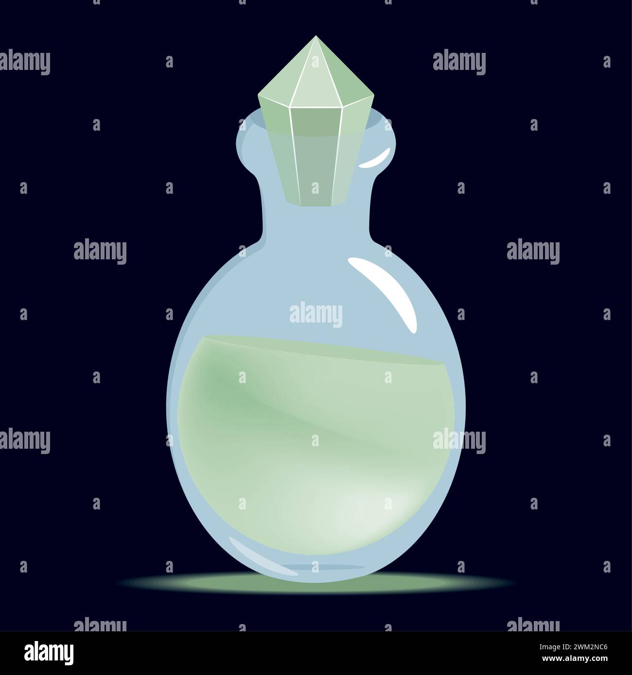 Colored magical potion flask Vector Stock Vector Image & Art - Alamy