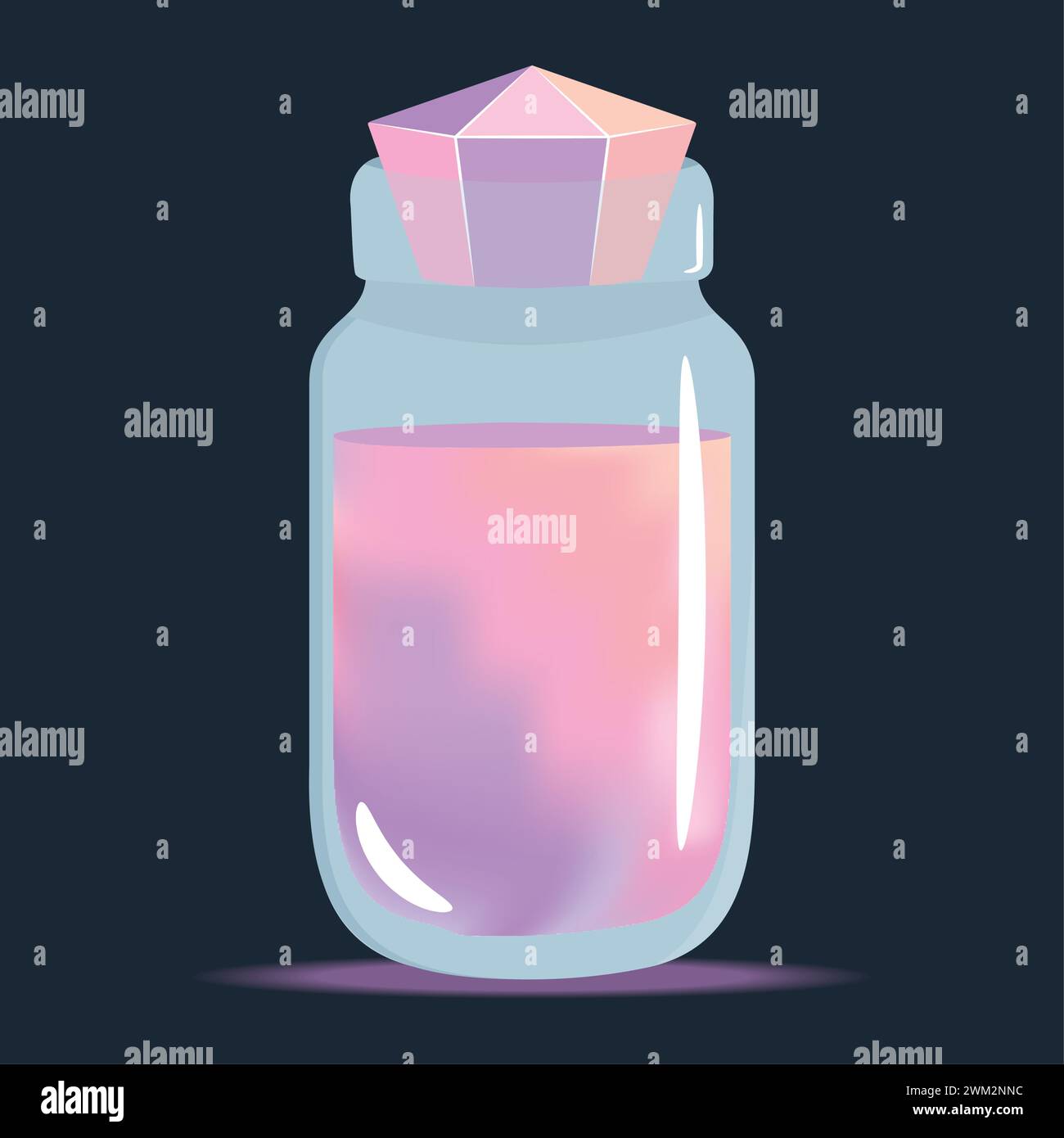 Colored magical potion flask Vector Stock Vector Image & Art - Alamy
