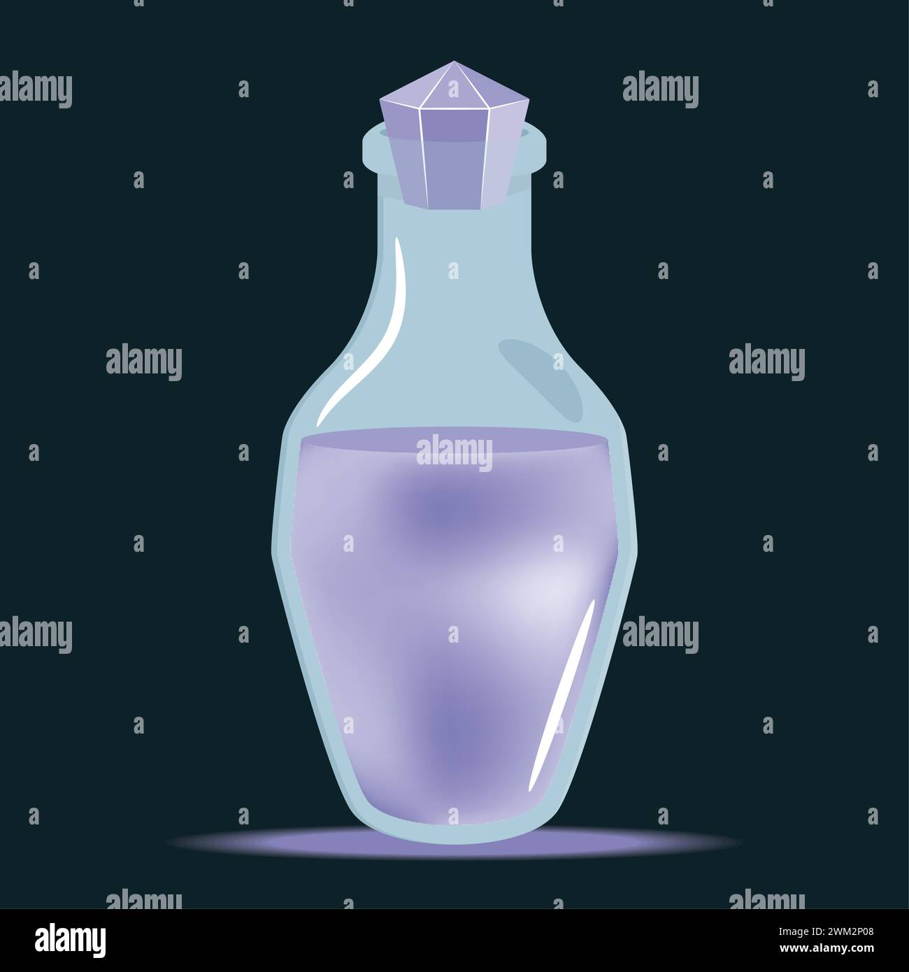 Colored magical potion flask Vector Stock Vector Image & Art - Alamy