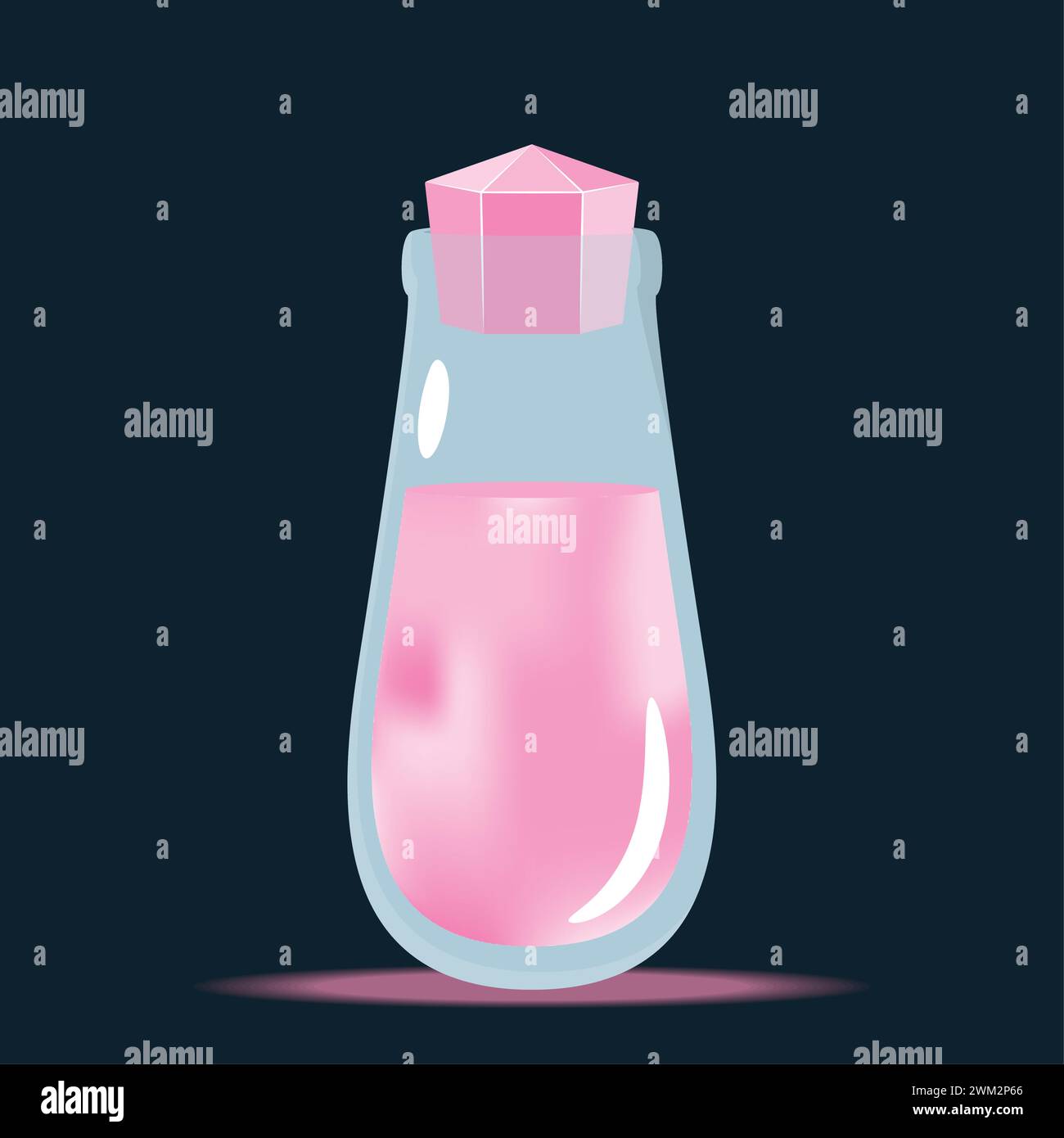 Colored magical potion flask Vector Stock Vector Image & Art - Alamy