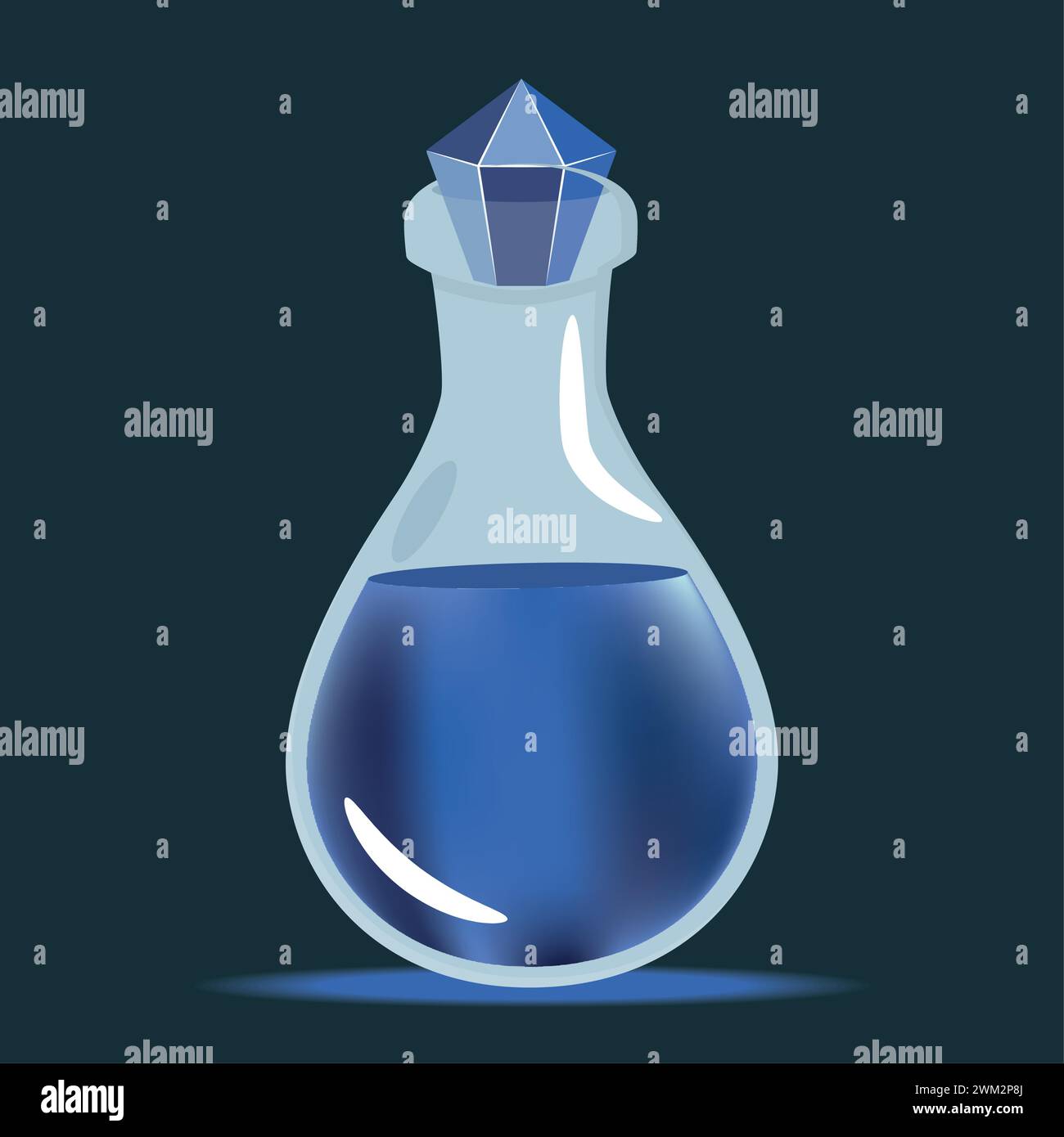 Colored magical potion flask Vector Stock Vector Image & Art - Alamy