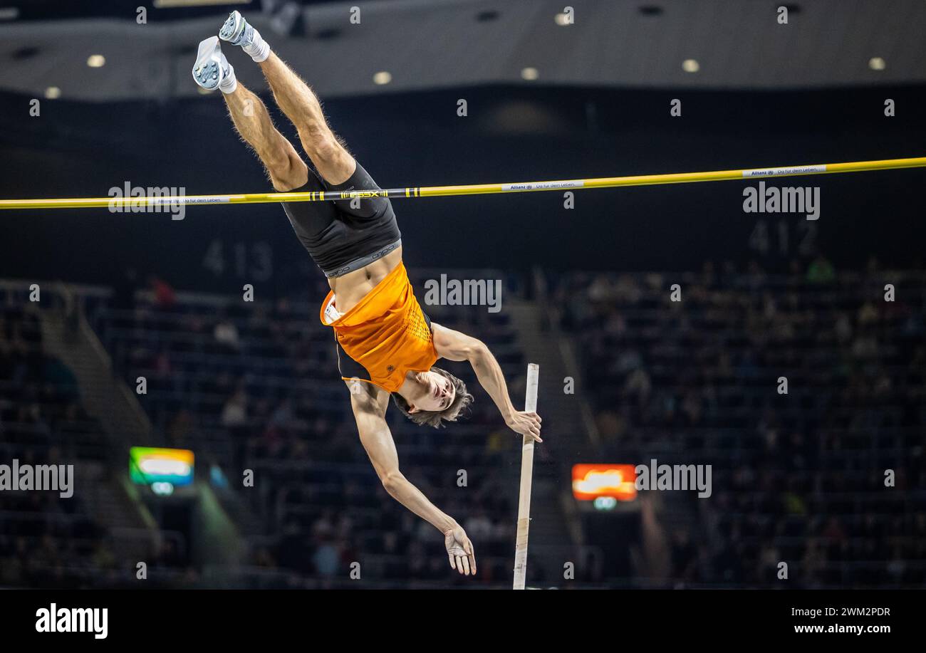 Berlin, Germany. 23rd Feb, 2024. Athletics: Istaf Indoor, men's pole ...