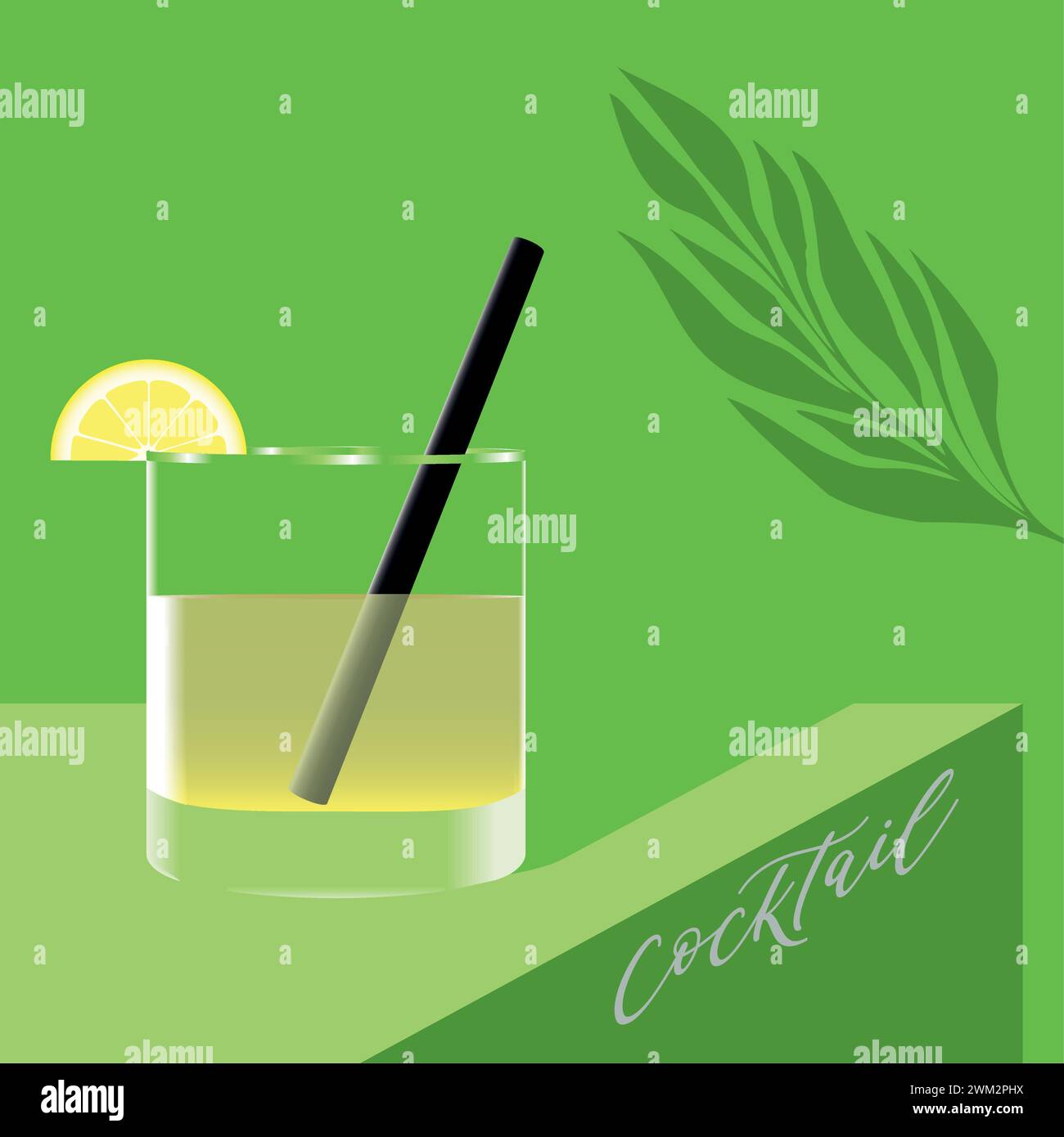 Colored detailed cocktail Vector Stock Vector Image & Art - Alamy