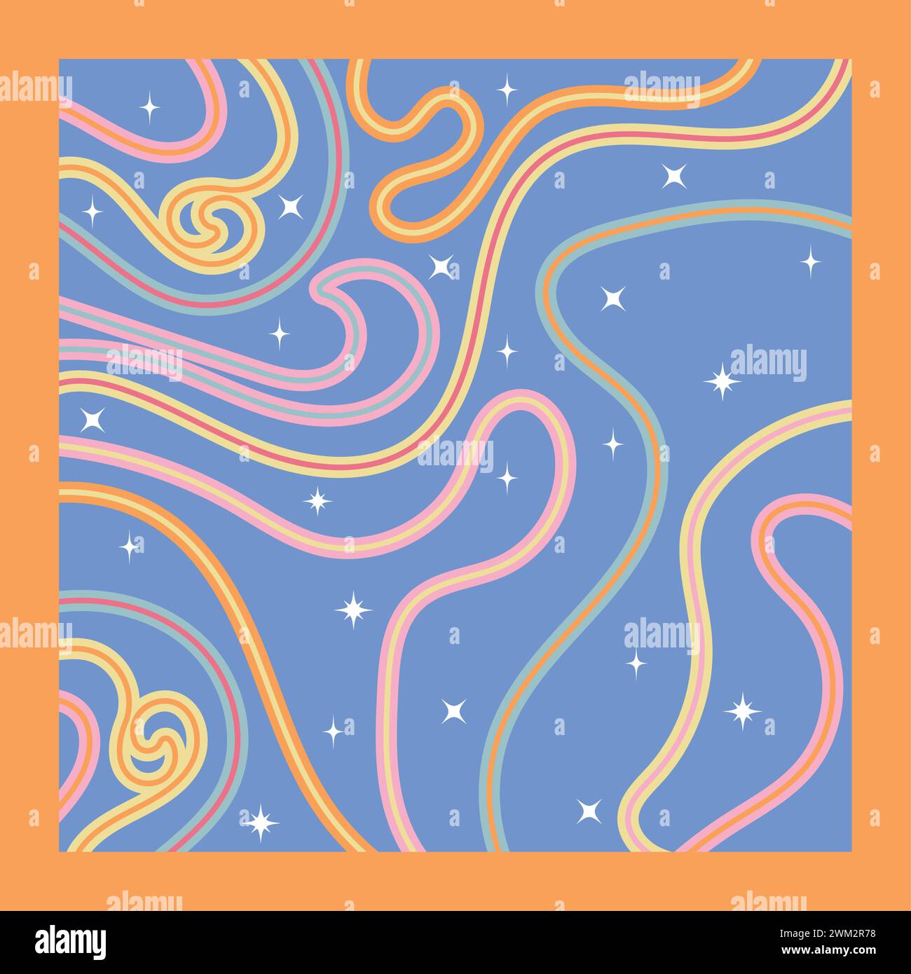 Colored groovy background Vector Stock Vector Image & Art - Alamy