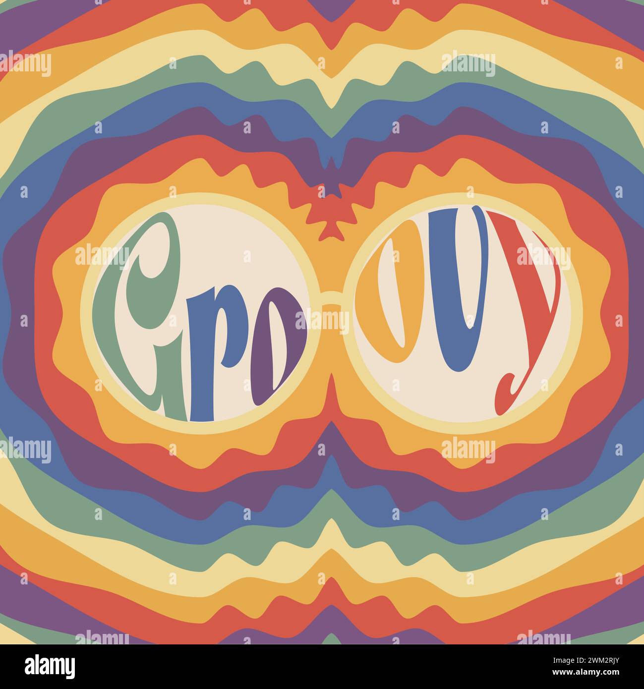 Colored groovy background Vector Stock Vector Image & Art - Alamy
