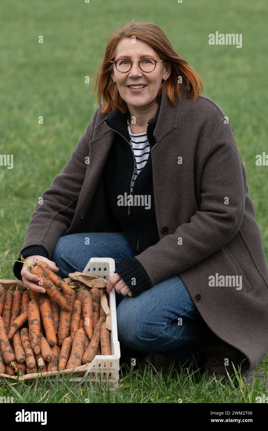Grebenstein, Germany. 23rd Feb, 2024. Silke Flörke, Frankenhausen ...