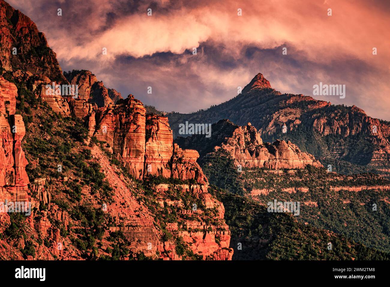 The Kolob Canyons at Sunset in Zion National Park, Utah Stock Photo - Alamy