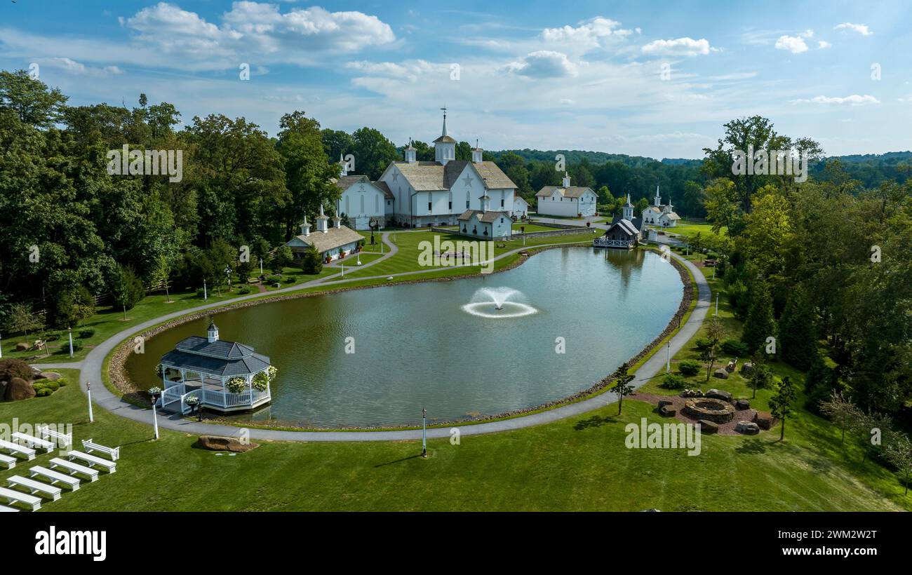Aerial View Showcasing A Cluster Of Traditional White Orthodox Churches ...