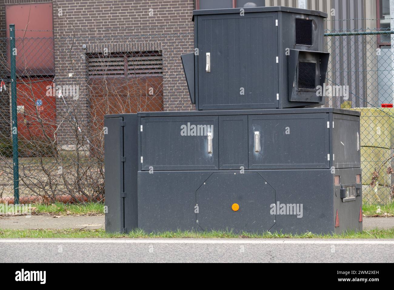 roadside speed enforcement in germany Stock Photo - Alamy