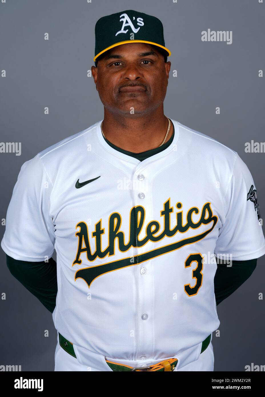 This is a 2024 photo of coach Eric Martins of the Oakland Athletics ...