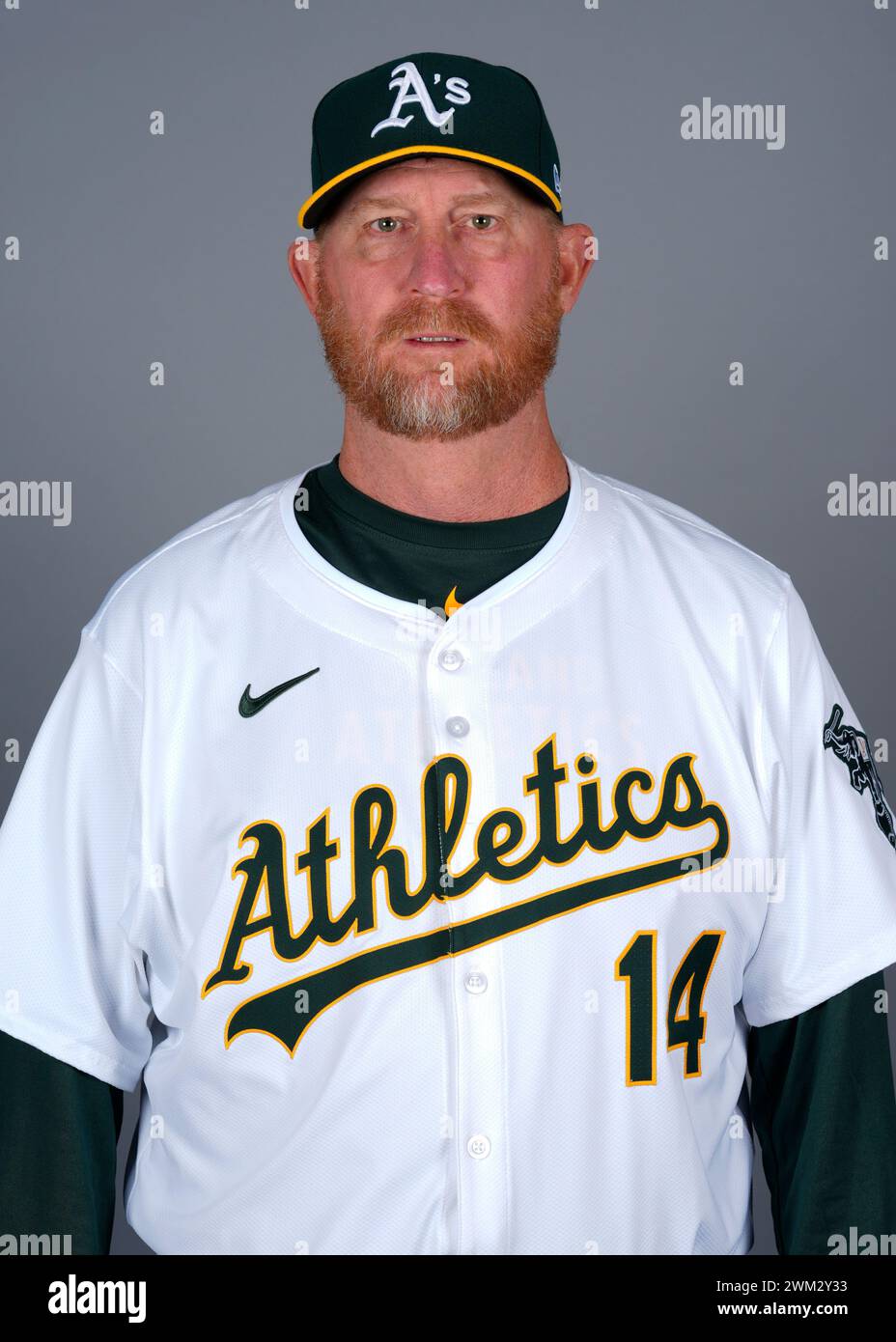 This is a 2024 photo of pitching coach Scott Emerson of the Oakland ...