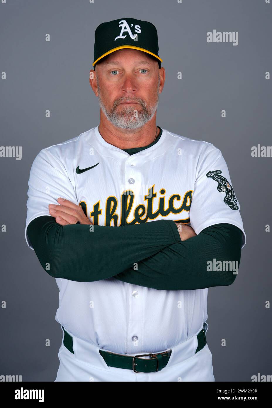 This is a 2024 photo of manager Mark Kotsay of the Oakland Athletics ...