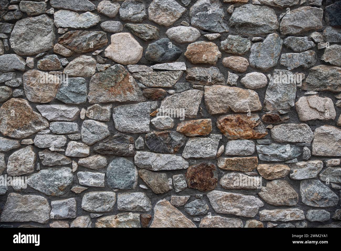 Old grey stone wall texture Stock Photo - Alamy