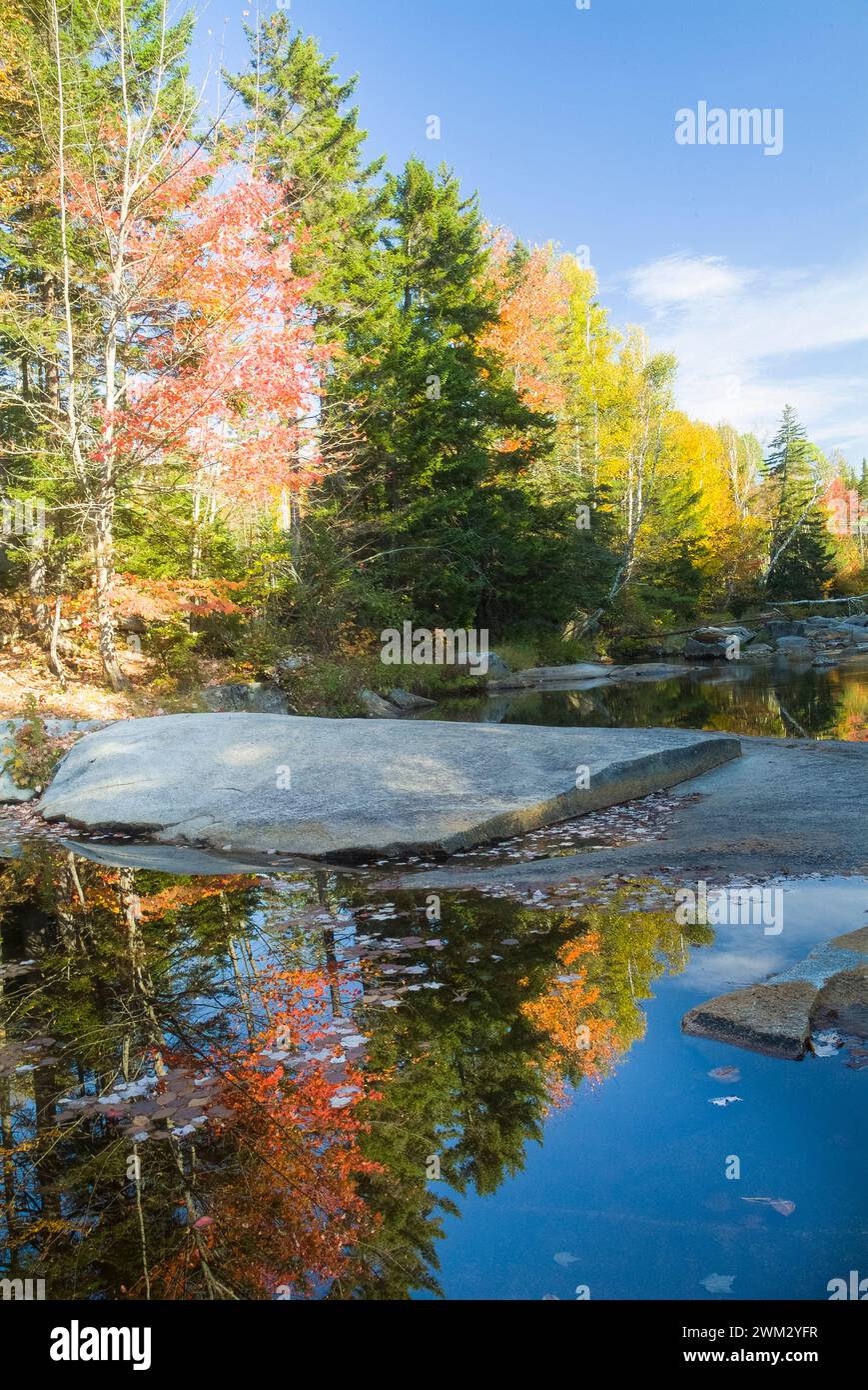 Ammonoosuc River in the White Mountains, New Hampshire USA during the ...