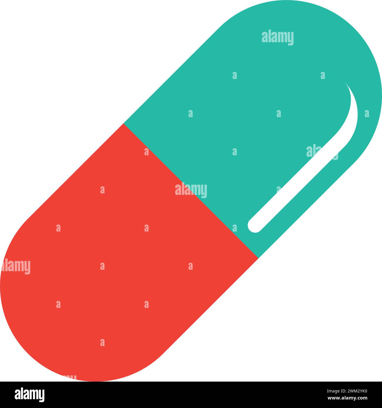 Pill capsule colored icon Cut Out Stock Images & Pictures - Alamy