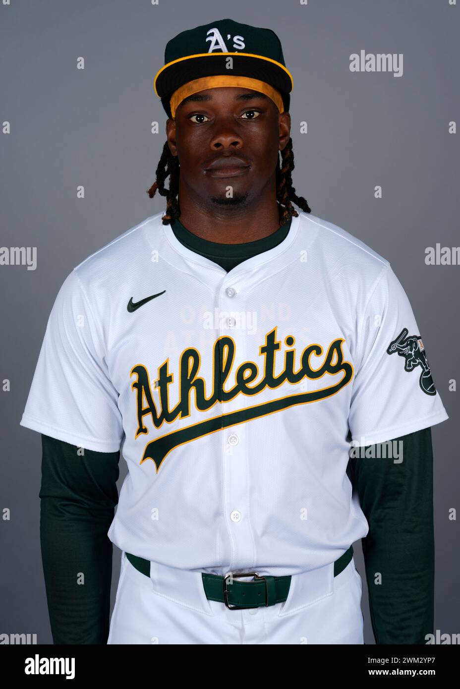 This is a 2024 photo of Lawrence Butler of the Oakland Athletics ...