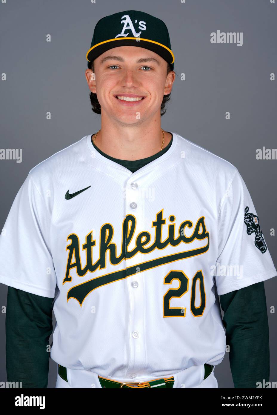 This is a 2024 photo of Zach Gelof of the Oakland Athletics baseball ...