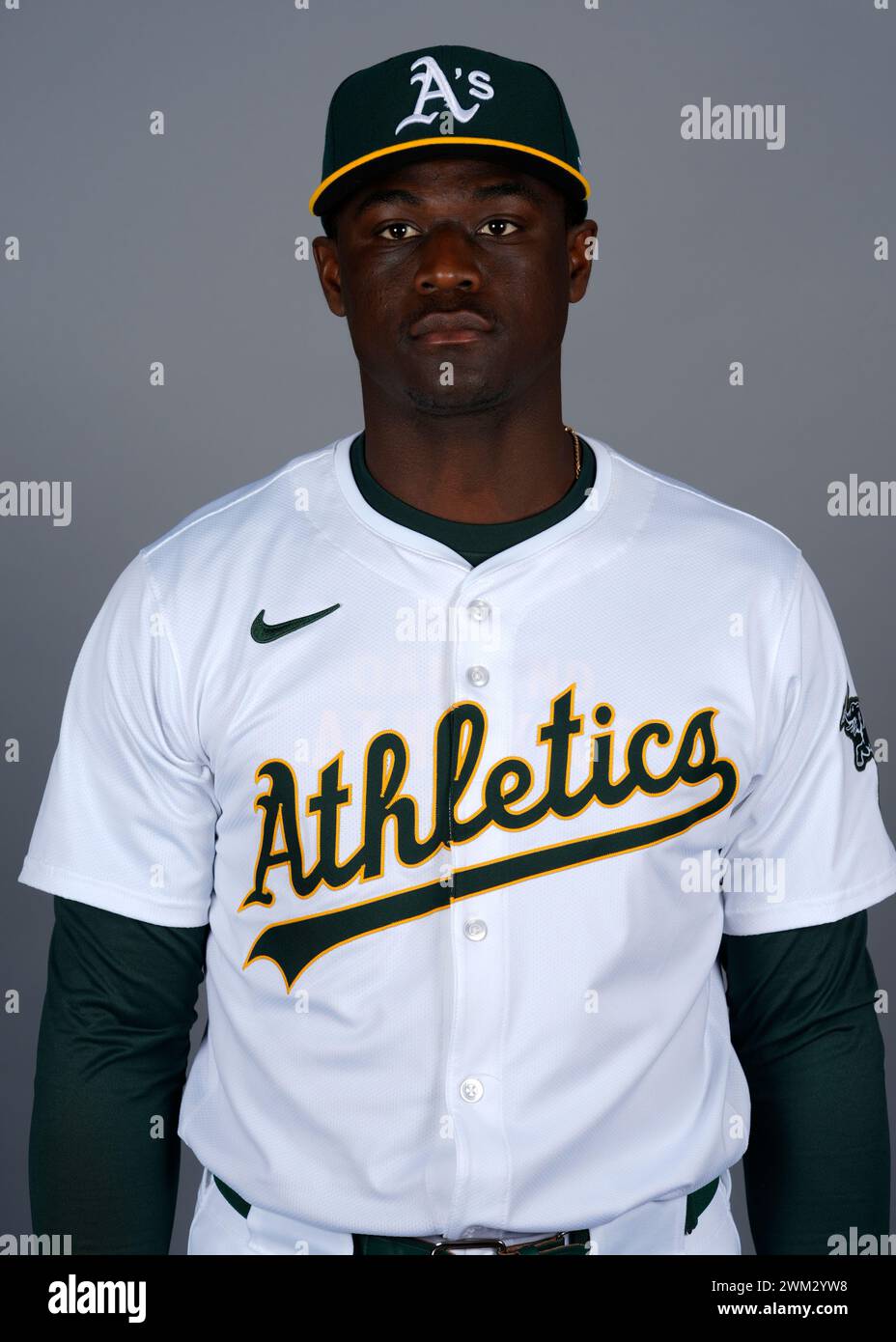 This is a 2024 photo of Daz Cameron of the Oakland Athletics baseball ...