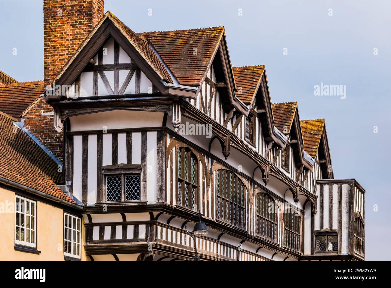 Detail. Southampton Tudor House. The timber-framed building was built ...
