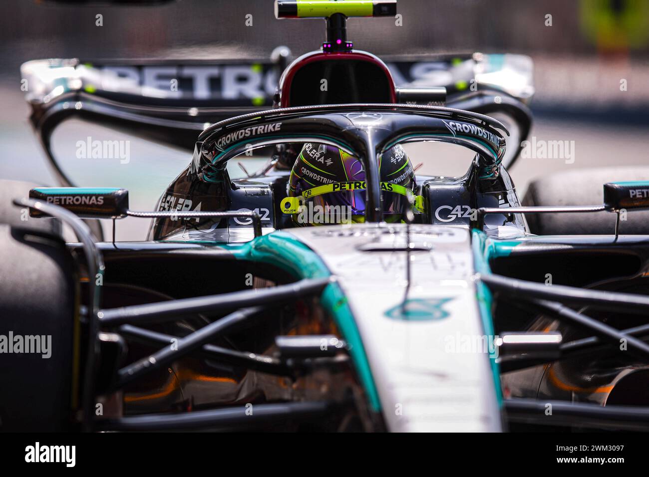 Sakhir, Bahrain. 22nd Feb, 2024. 44 HAMILTON Lewis (gbr), Mercedes AMG ...