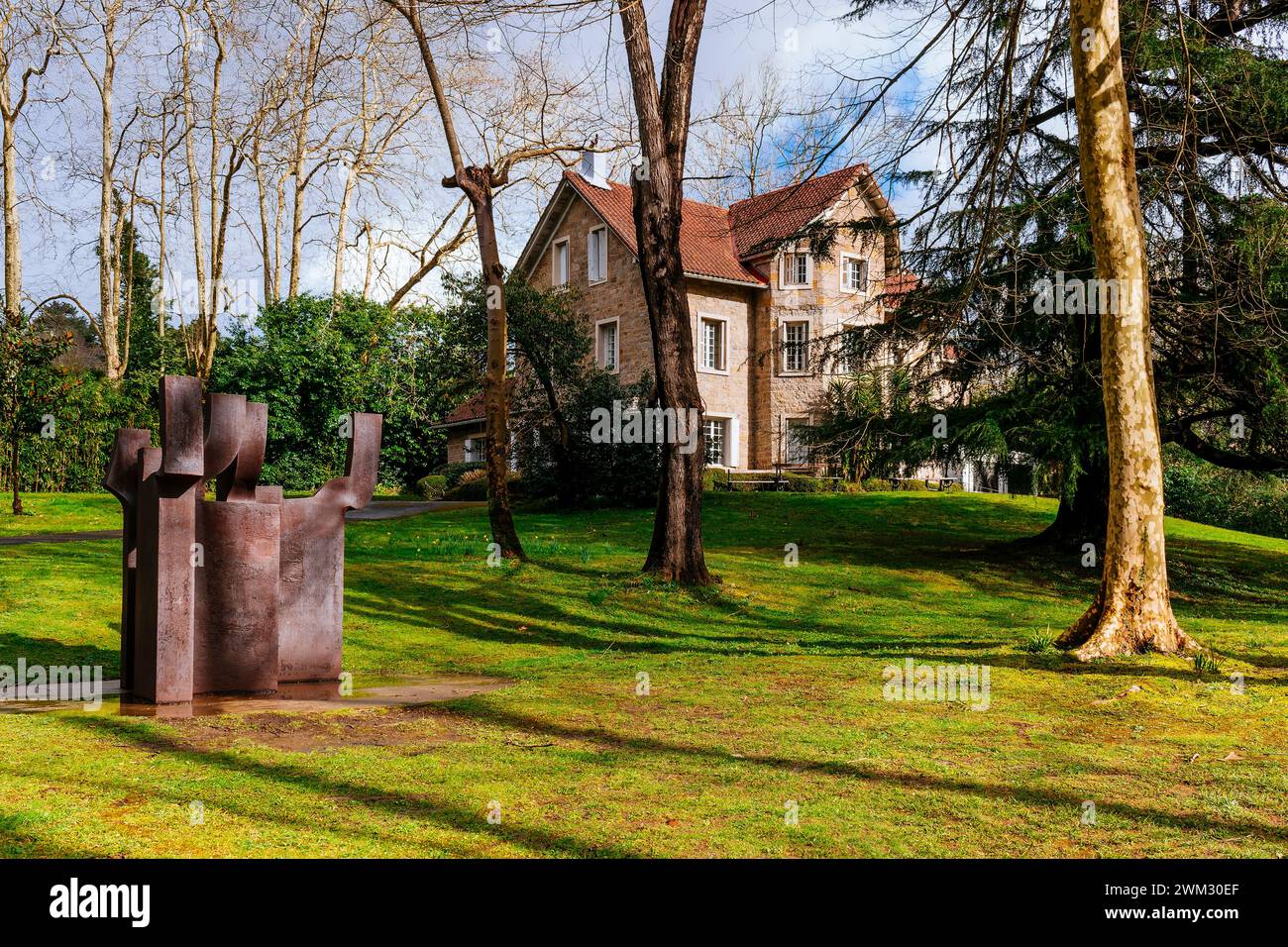 English style house of the Zabalaga family. The Chillida-Leku Museum is ...