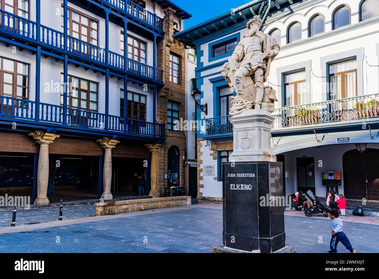 Marble sculpture by Juan Sebastián Elcano, born in Getaria, next to the ...