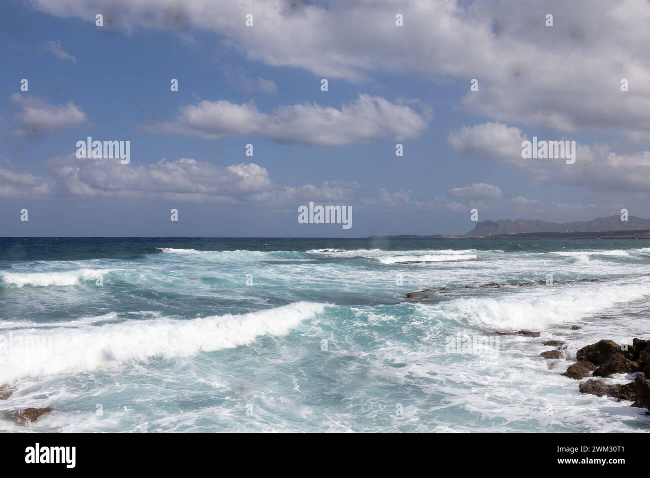 Space view of island of crete hi-res stock photography and images - Alamy