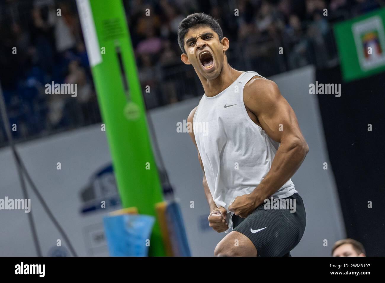 Berlin, Germany. 23rd Feb, 2024. Athletics: Istaf Indoor, men's pole ...