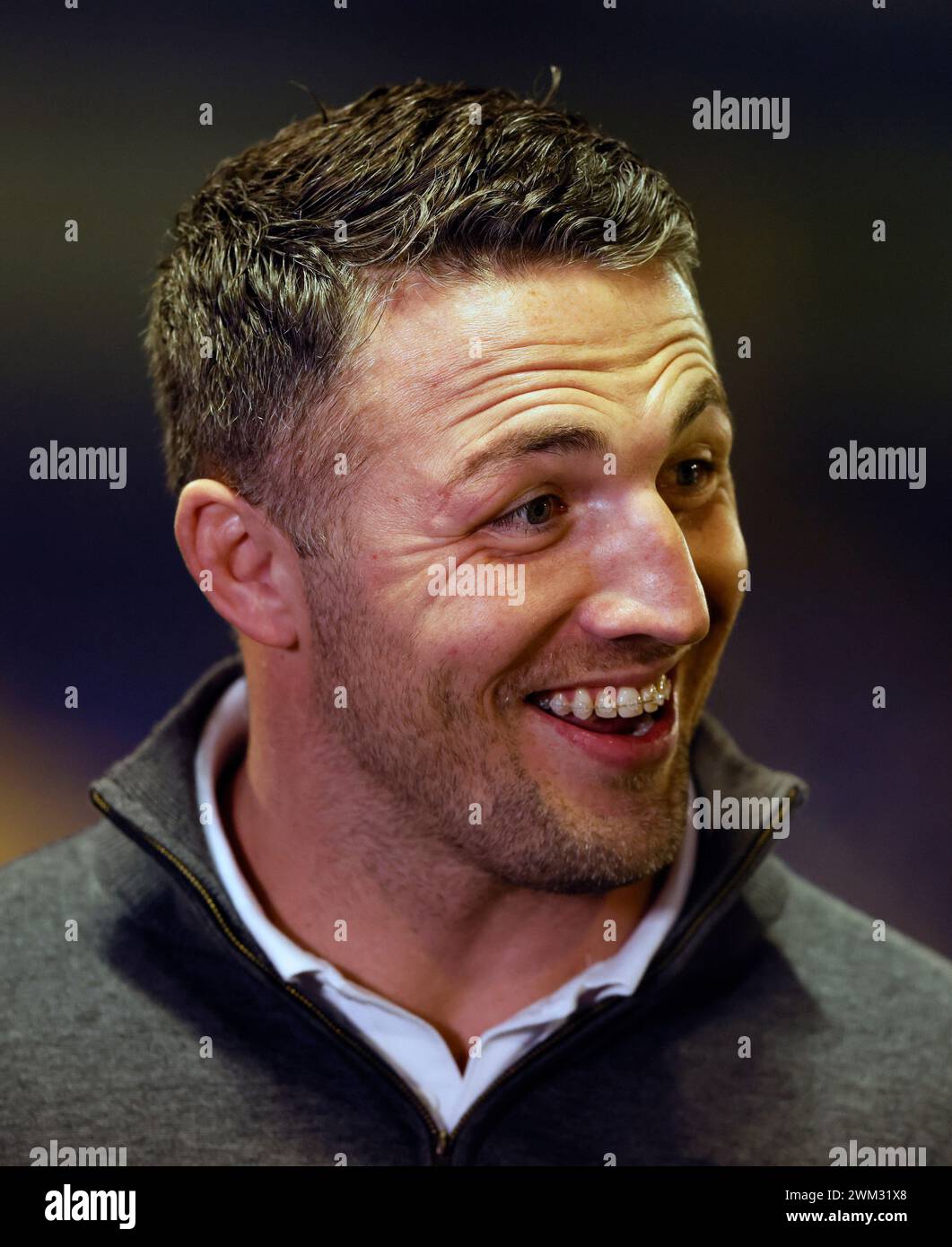 Warrington Wolves head coach Sam Burgess during the Betfred Super League match at The Halliwell ...