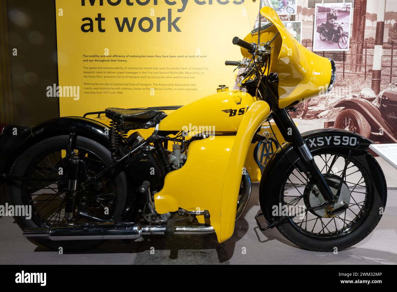 Sparkford.Somerset.United Kingdom.January 7th 2024.A BSA M21 AA ...
