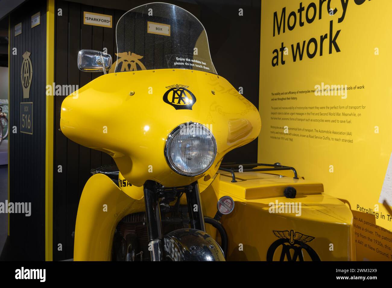 Sparkford.Somerset.United Kingdom.January 7th 2024.A BSA M21 AA ...