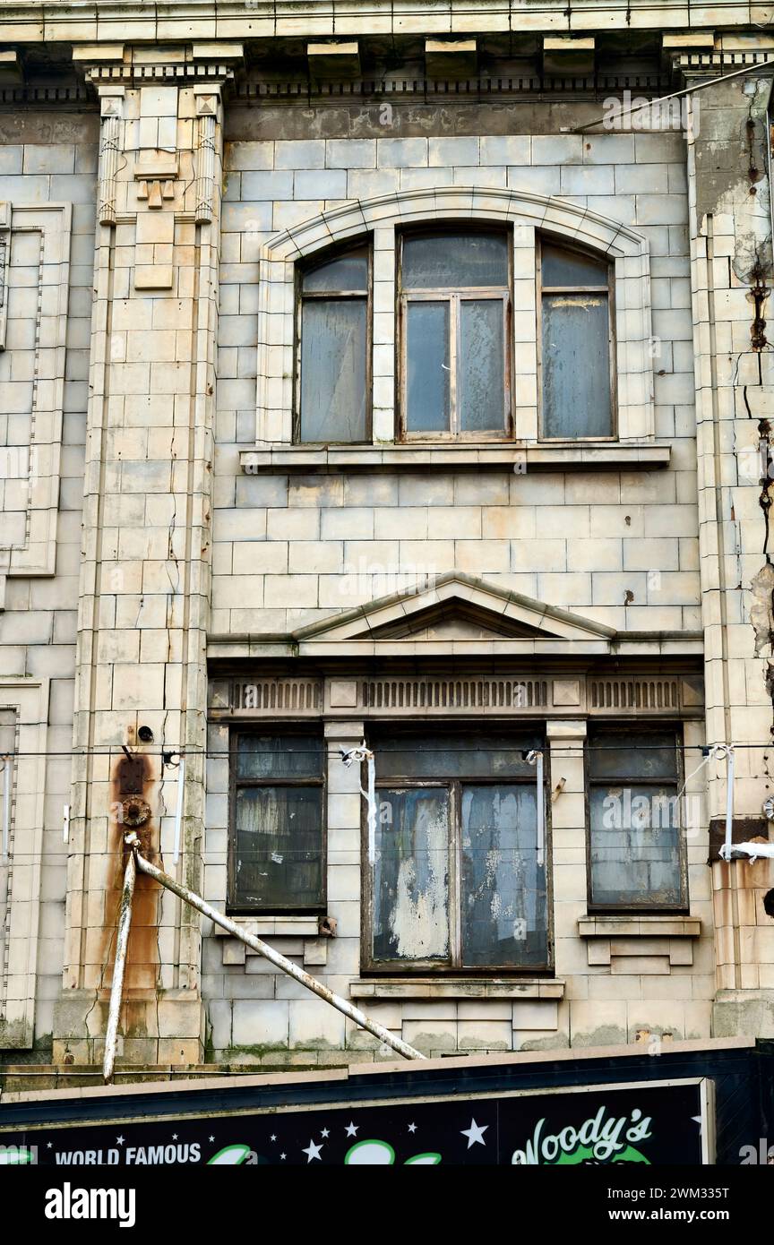 Run down and empty former night club on Blackpool Promenade Stock Photo ...