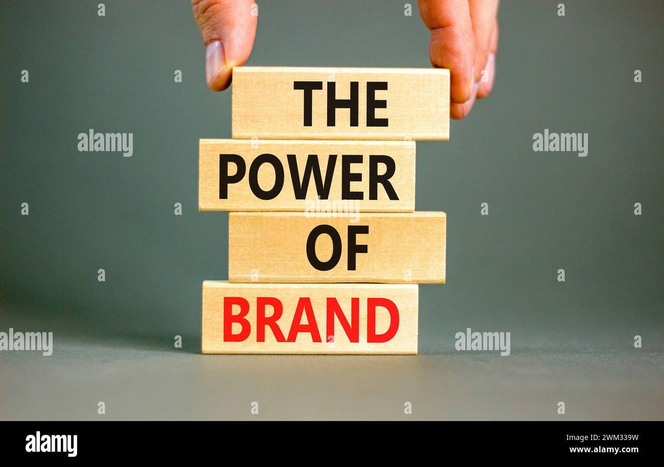 The power of brand symbol. Concept words The power of brand on ...