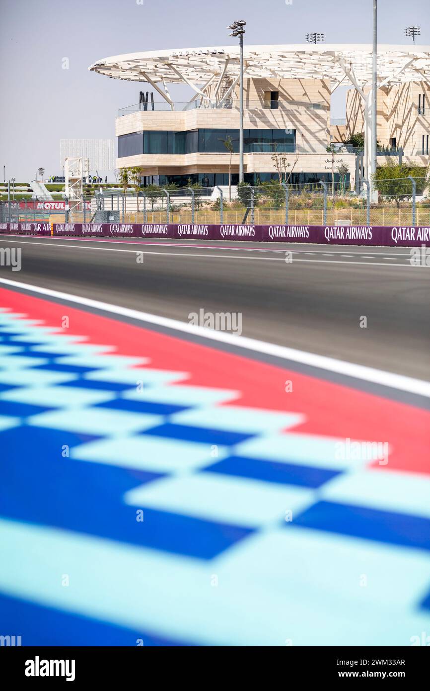 Lusail, Qatar. 23rd Feb, 2024. track, piste, illustration during the ...