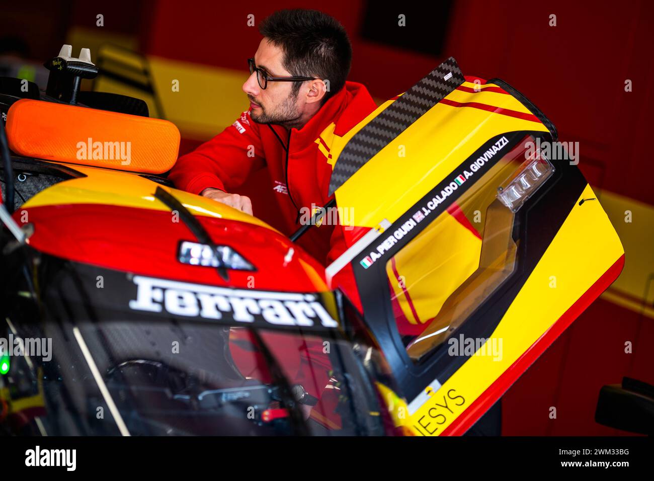 Lusail, Qatar. 23rd Feb, 2024. Ferrari AF Corse, Ferrari 499P #51 ...