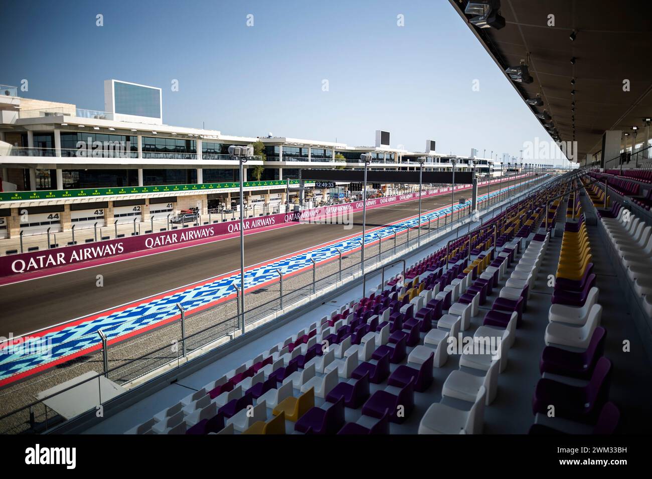 Lusail, Qatar. 23rd Feb, 2024. track, piste, illustration during the ...
