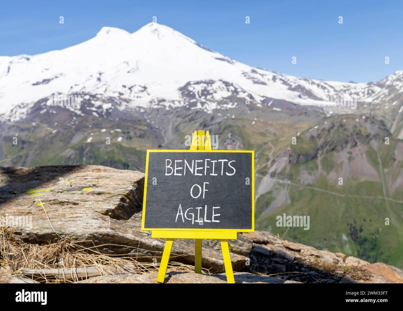 Benefits of agile symbol. Concept words Benefits of agile on beautiful ...