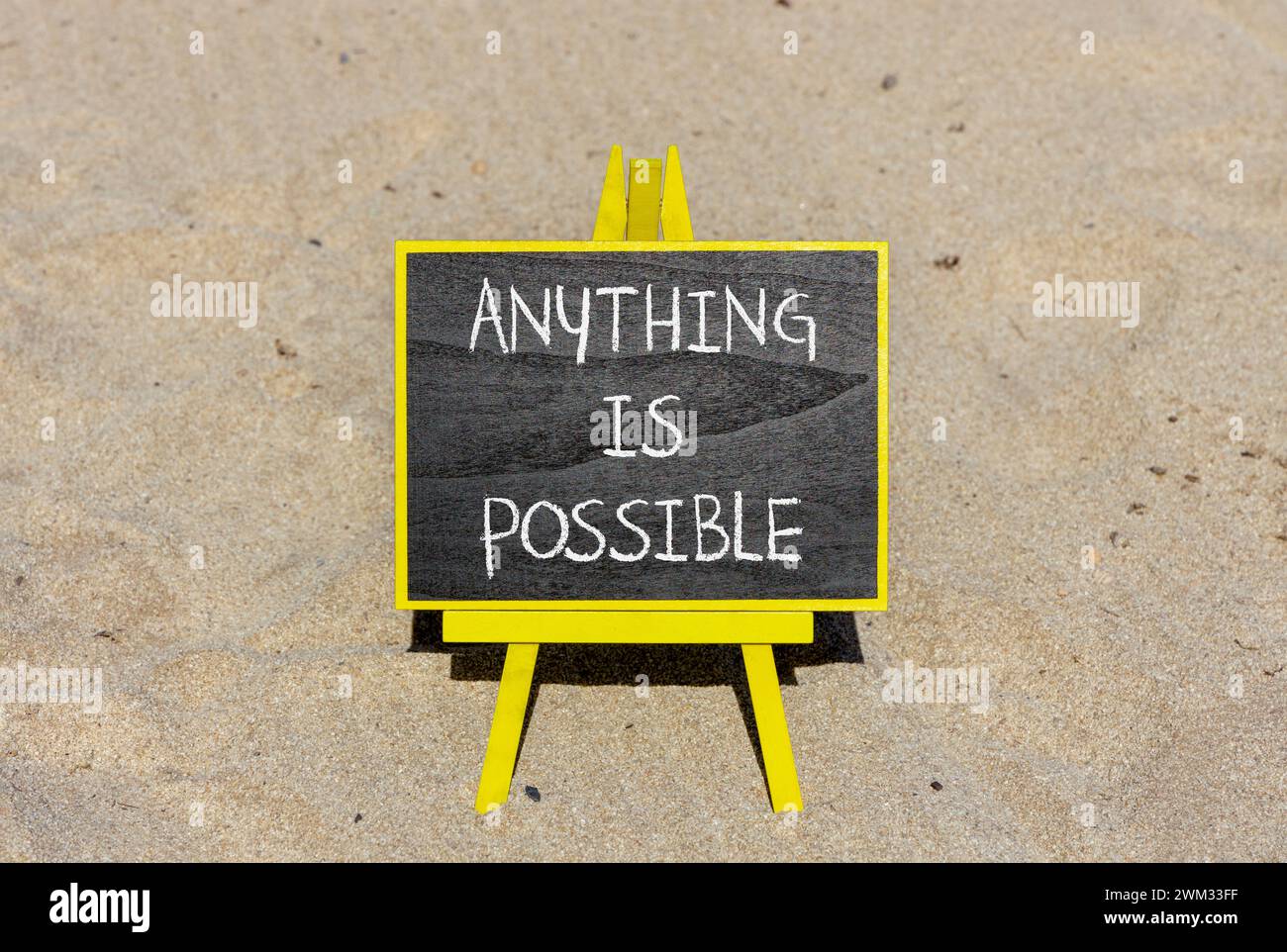 Anything is possible symbol. Concept words Anything is possible on ...