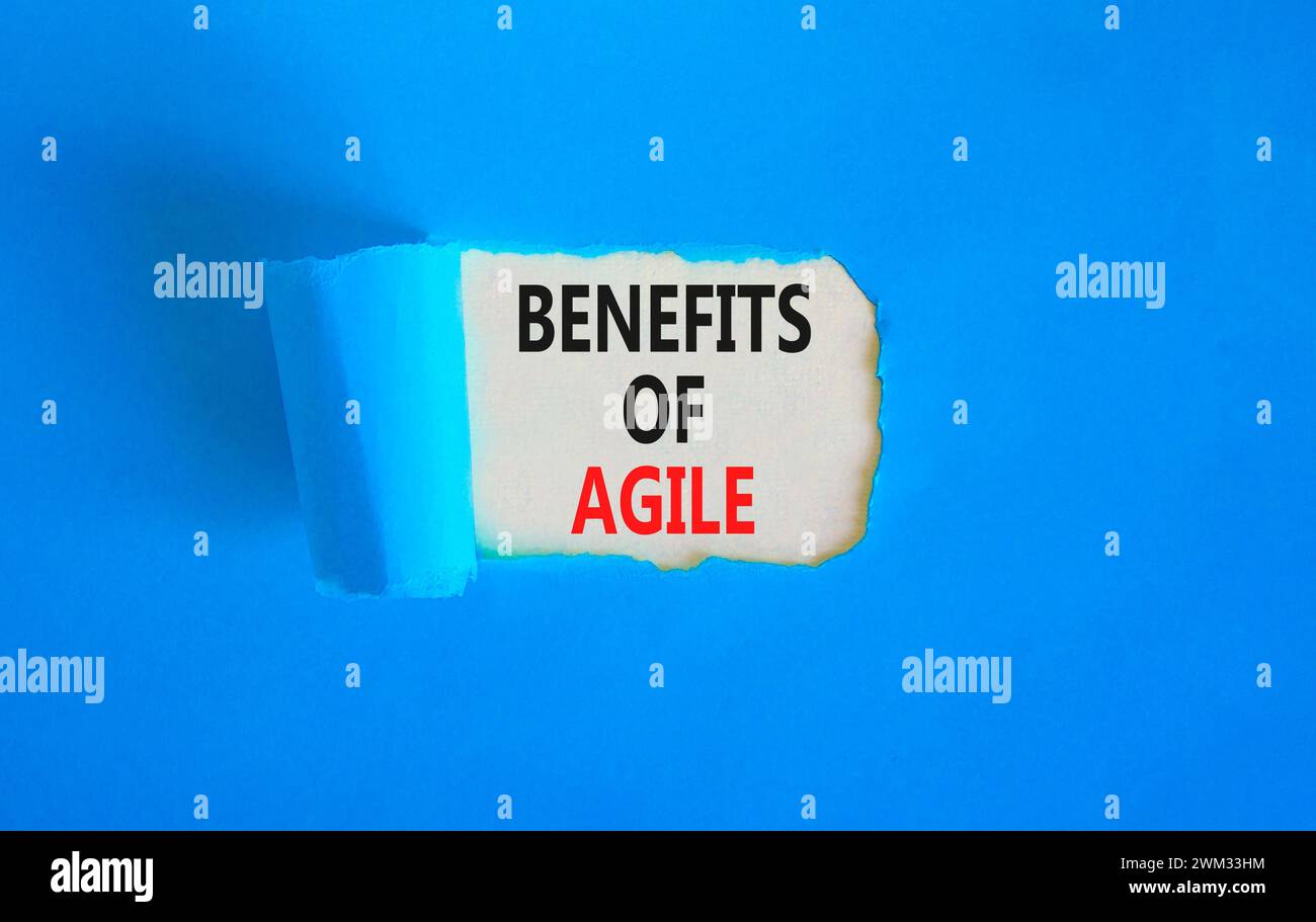 Benefits of agile symbol. Concept words Benefits of agile on beautiful ...