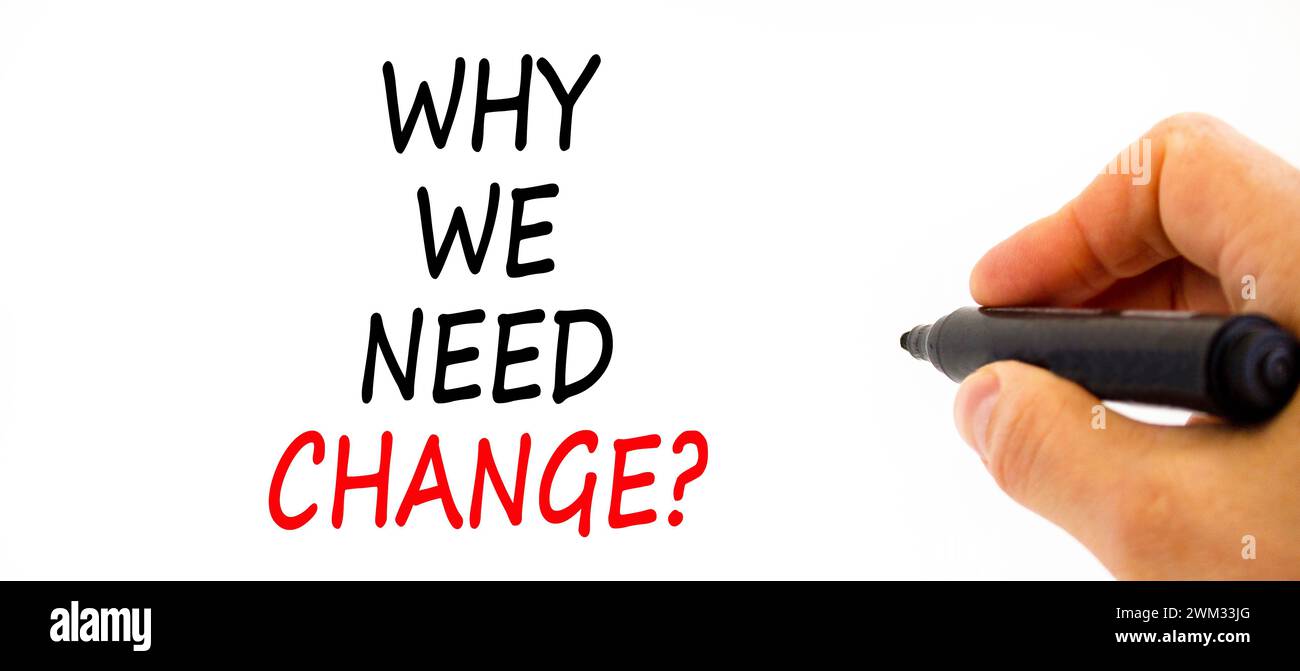 Why we need change symbol. Concept words Why we need change on ...